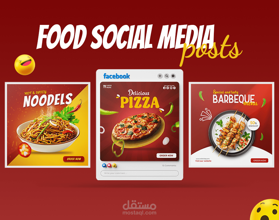 Social media food designs | مستقل