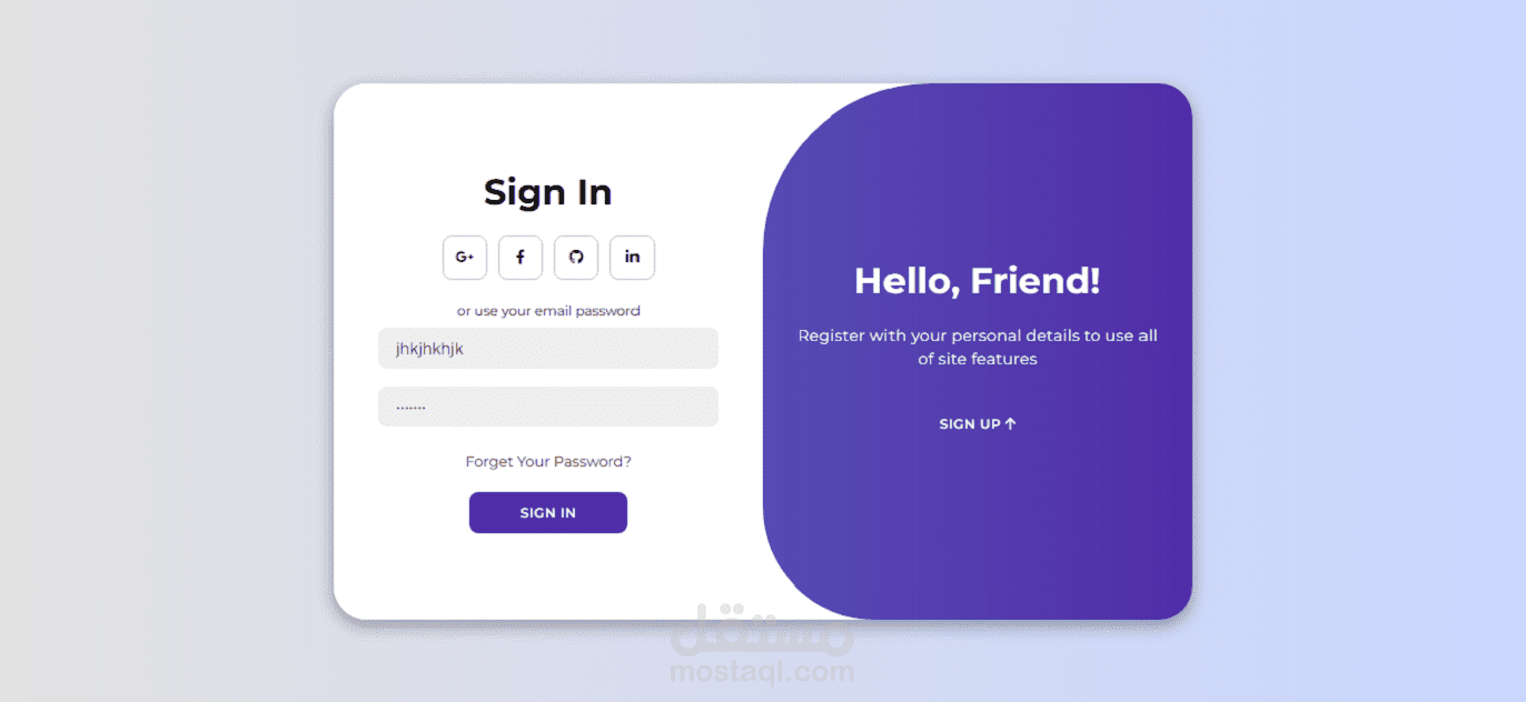 Modern Login Page | مستقل