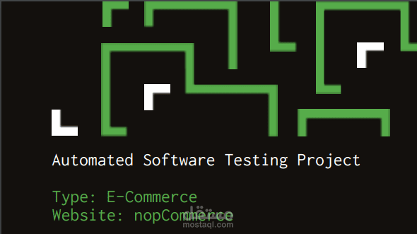 Automated Software Testing E Commerce Project مستقل