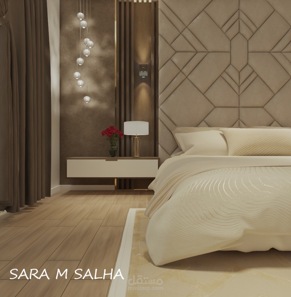 تصميم غرفة نوم ماستر مودرن مستقل