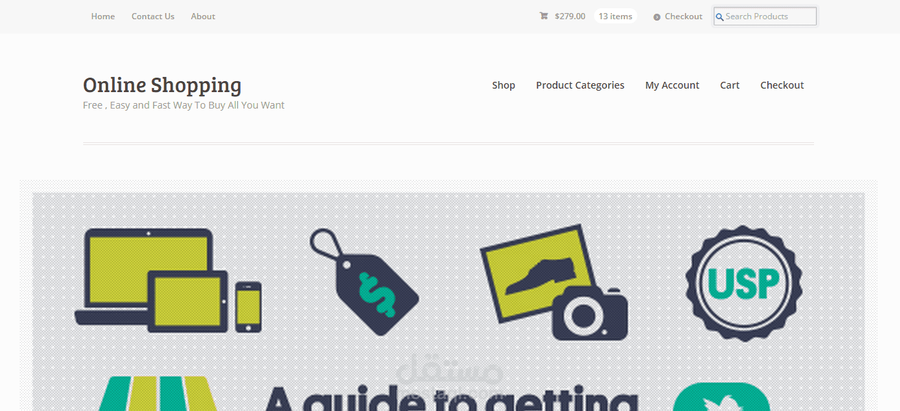 E Commerce Wordpress With Woocommerce Plugin مستقل