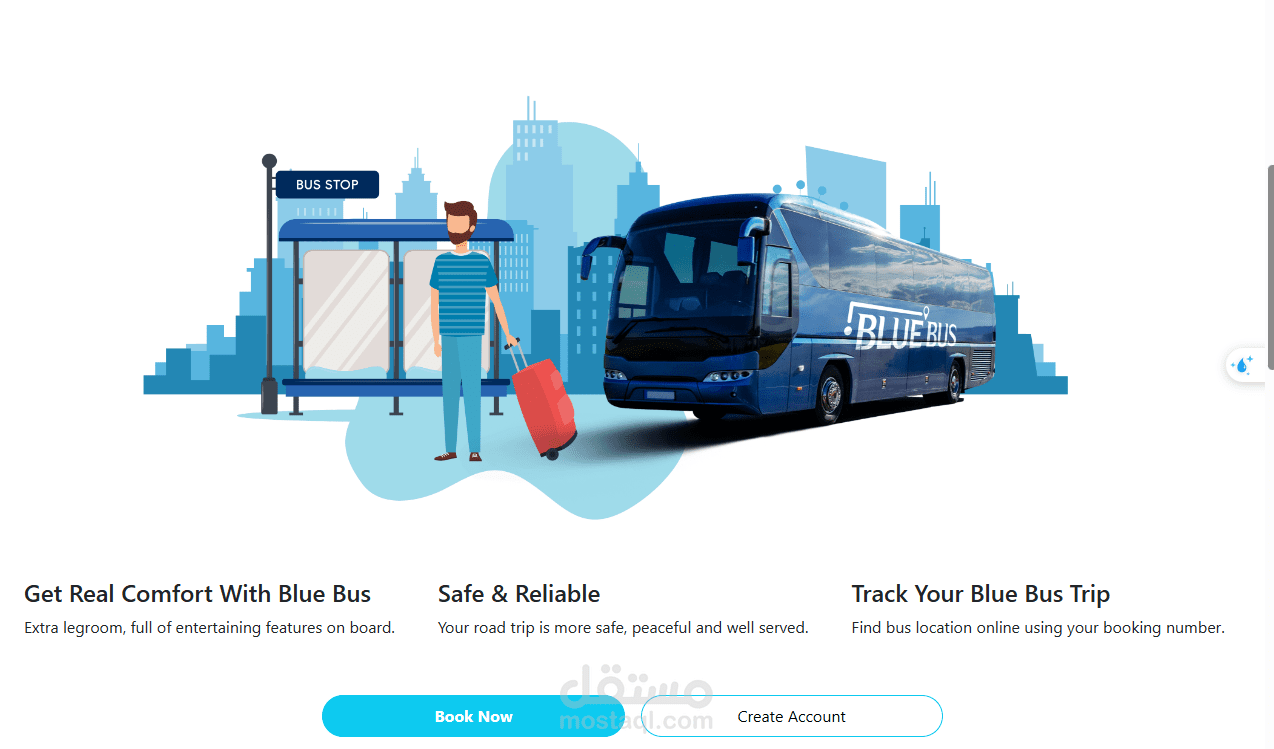 blue bus site | مستقل
