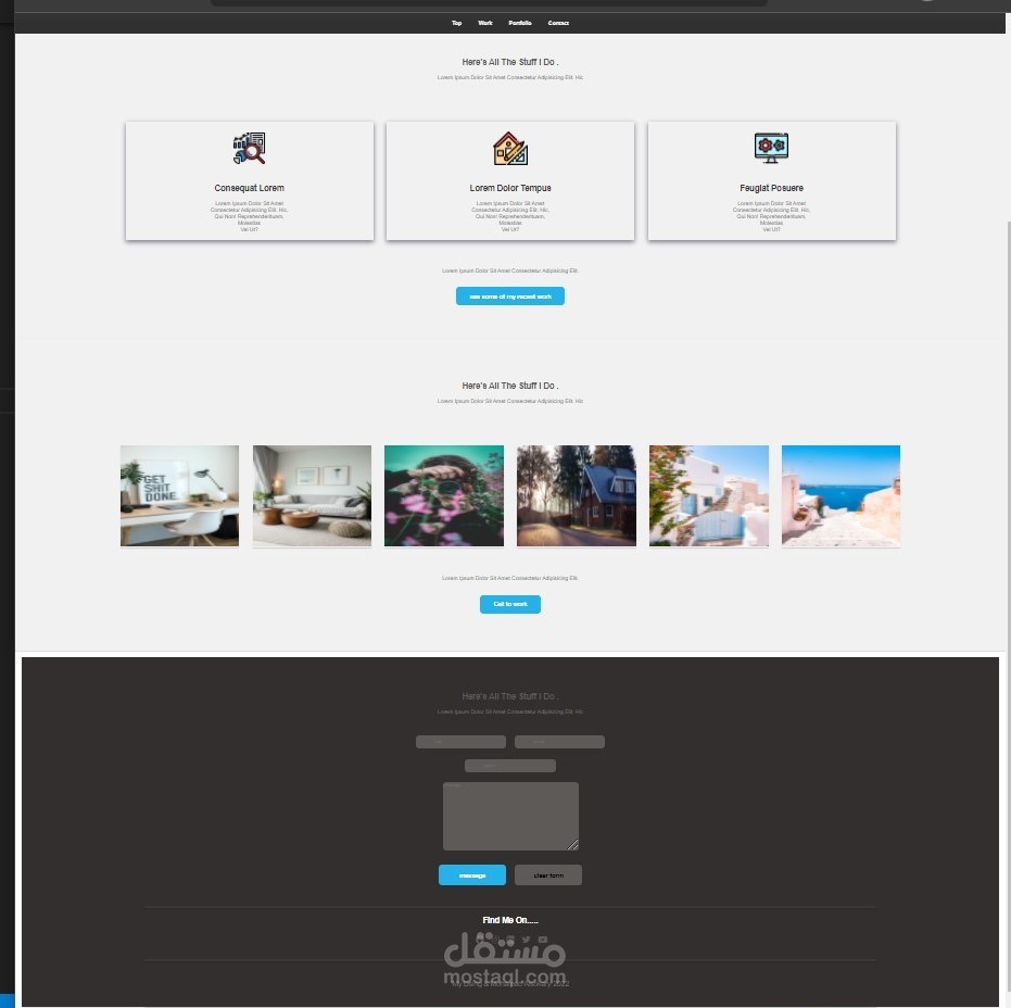 تصميم مواقع الانترنت Html Css Javascript Bootstrap مستقل