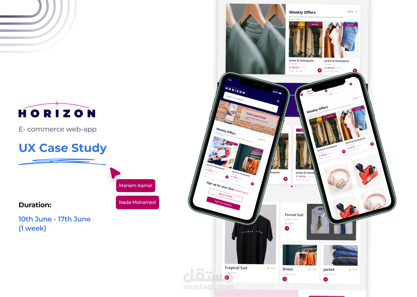Horizon (E-commerce ) Website & App | مستقل