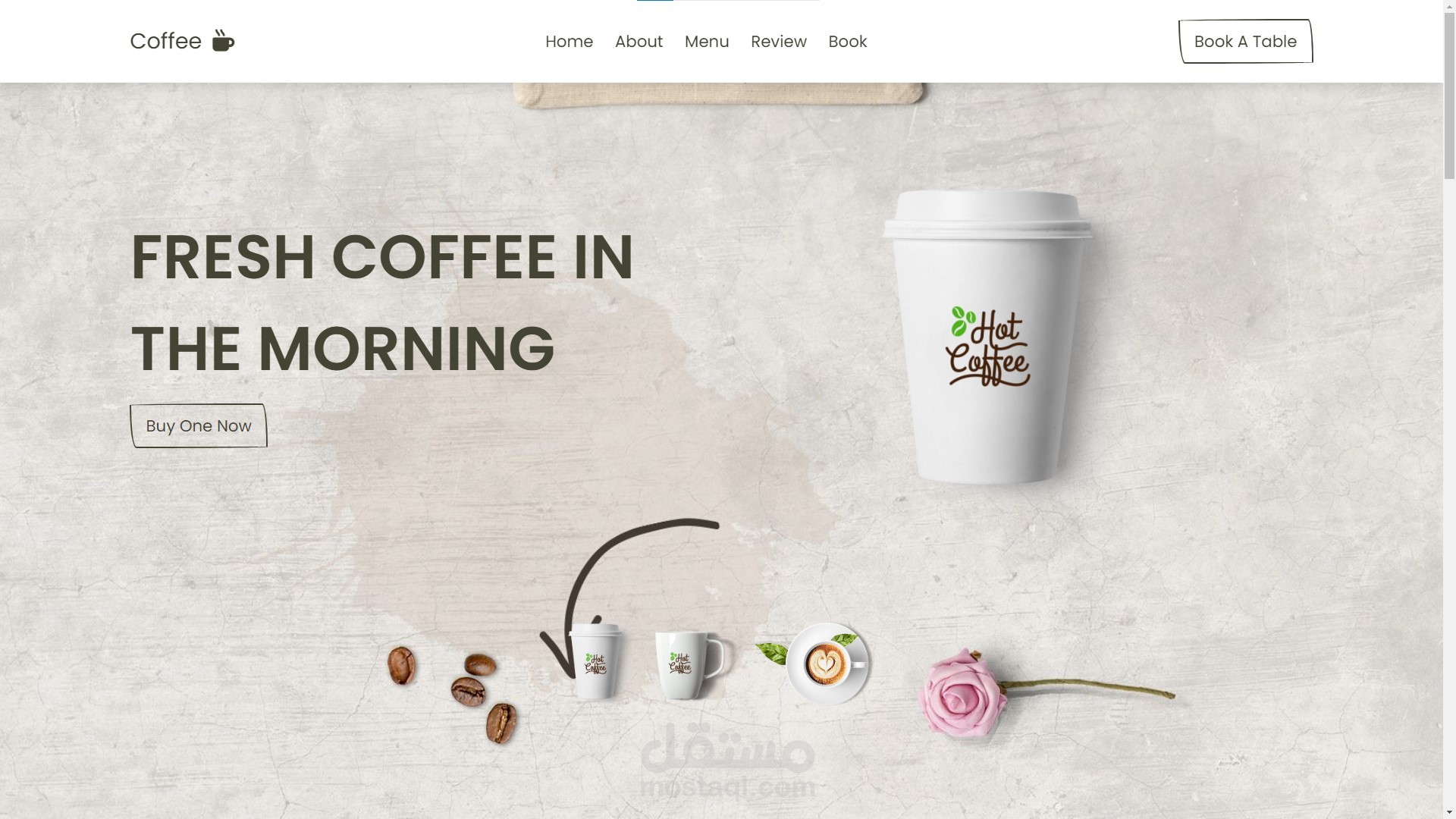 Coffee Website Design | مستقل