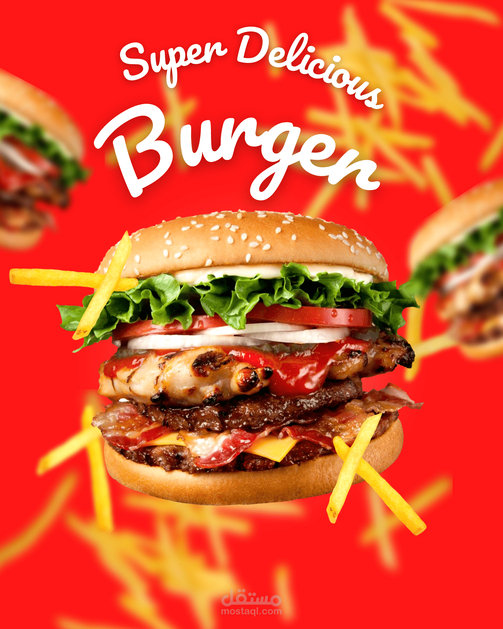 social media Burger ad | مستقل