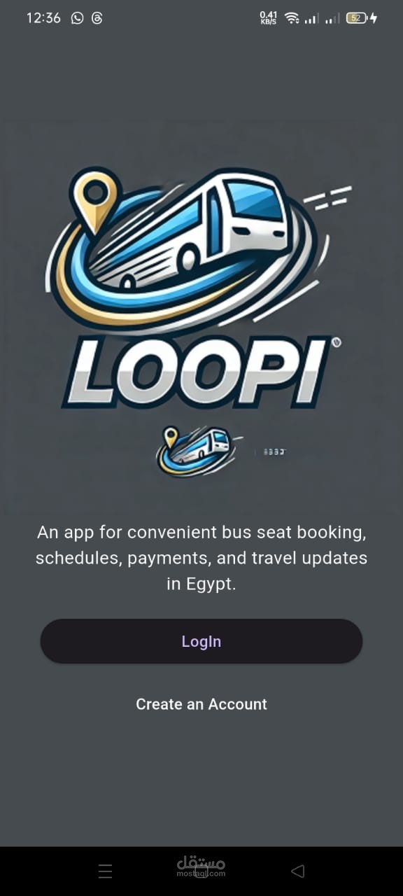 Loopi App Bus Ticket App | مستقل