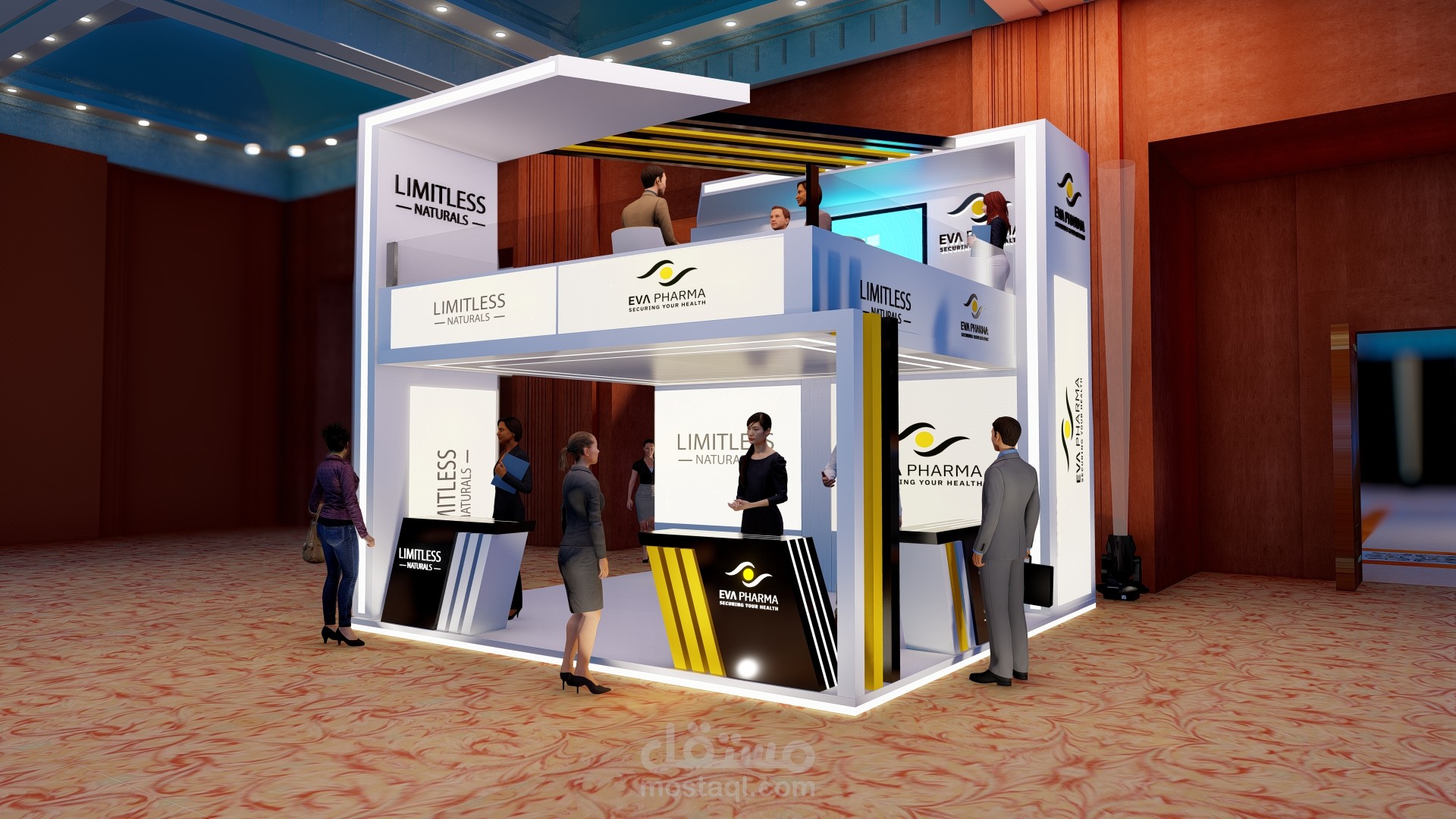 Eva Pharma and limitless naturals dia egypt booth | مستقل