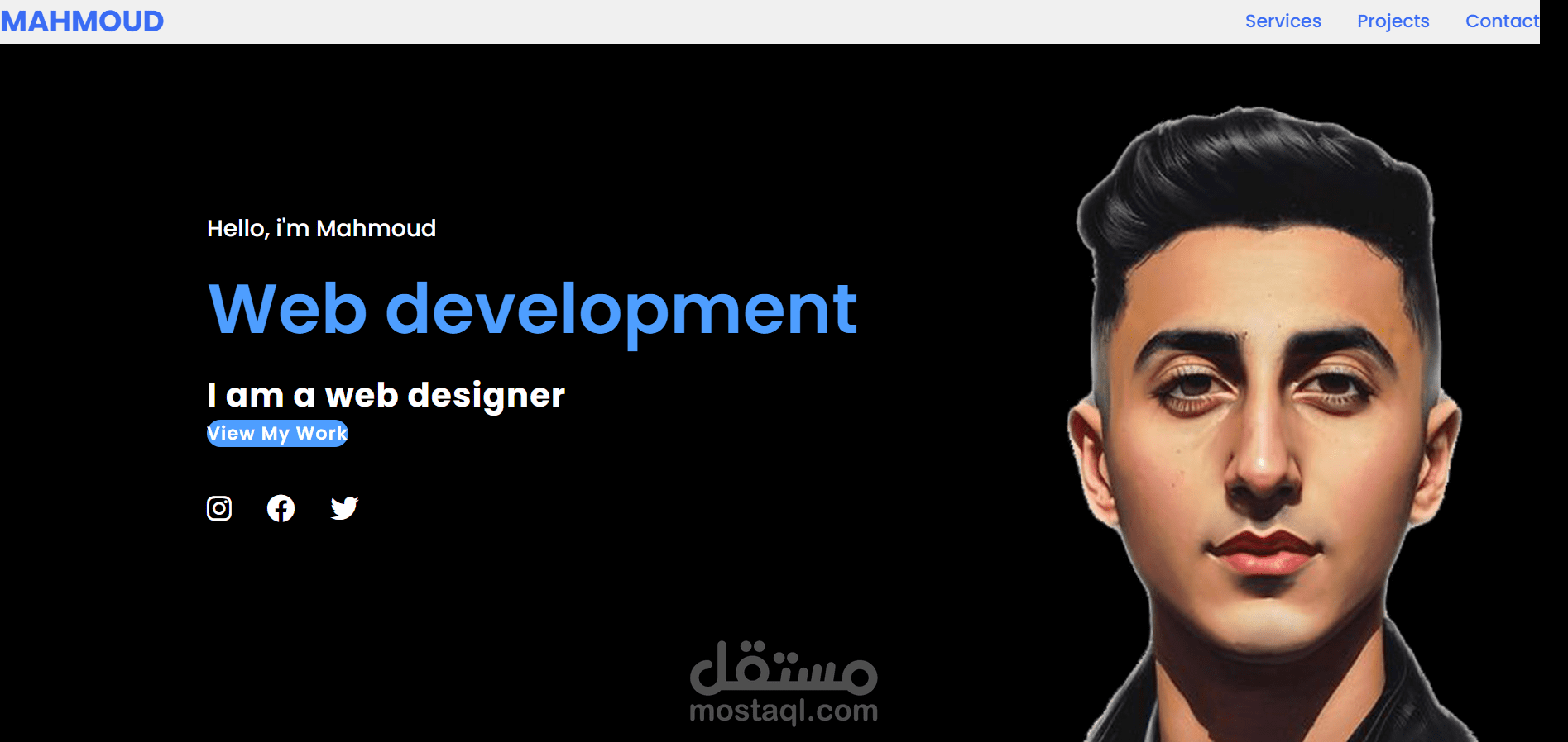 انشاء موقع الكتروني كامل بلغة Html Css مستقل
