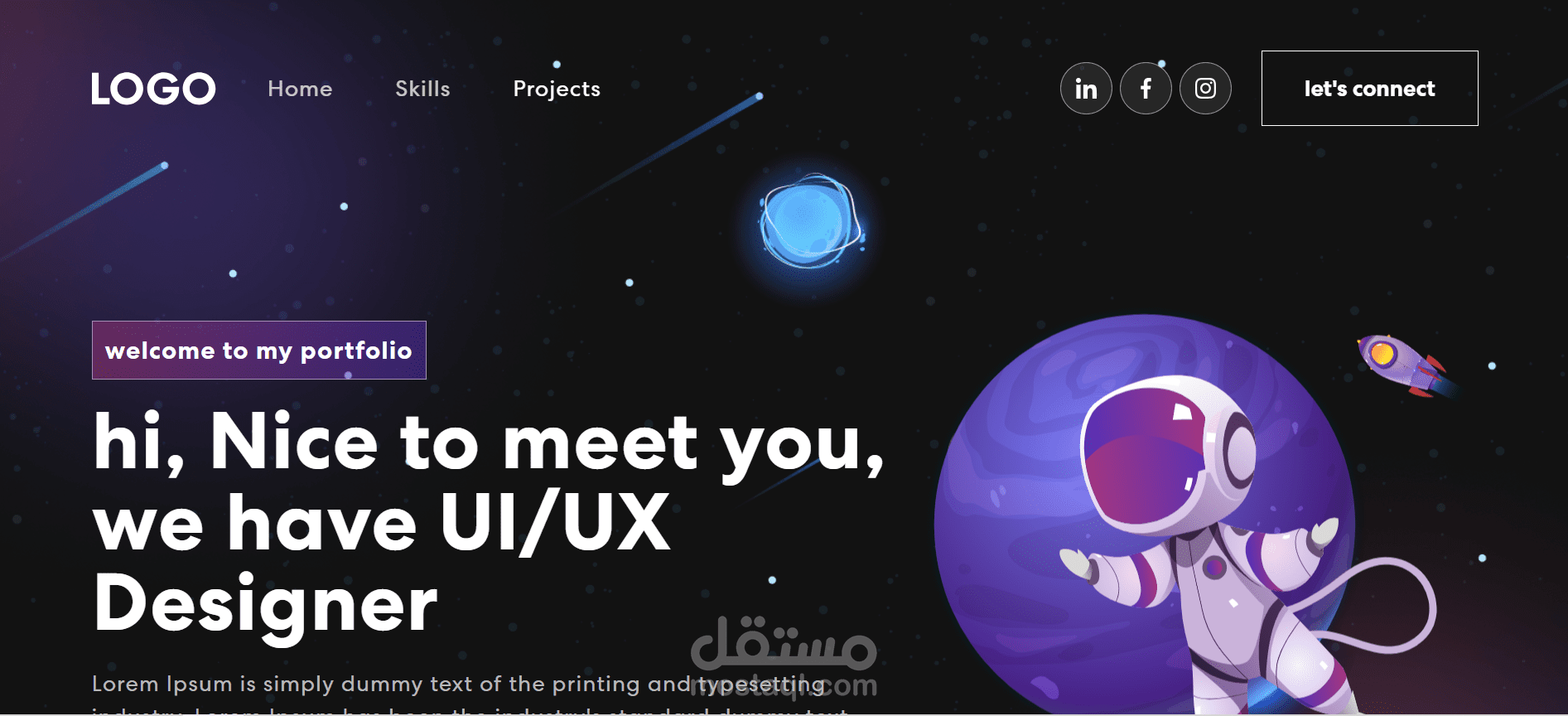تصميم مواقع Html Css Bootstrap Js And React مستقل