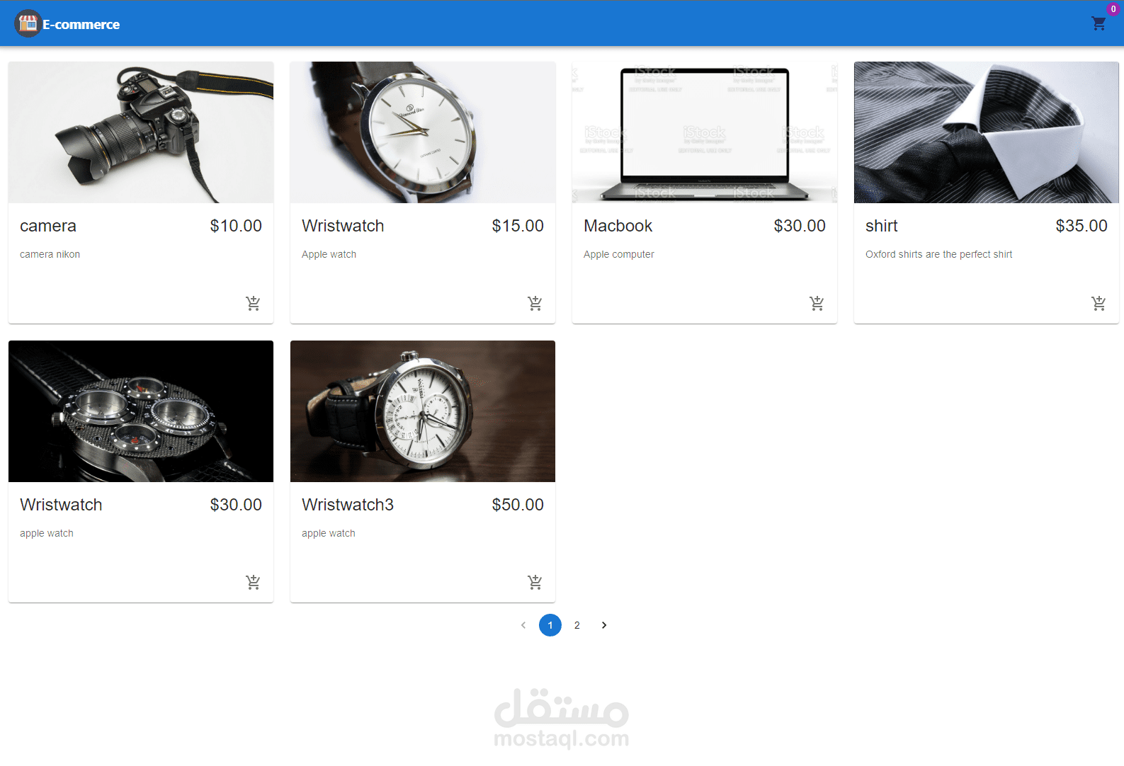 Fullstack E Commerce مستقل