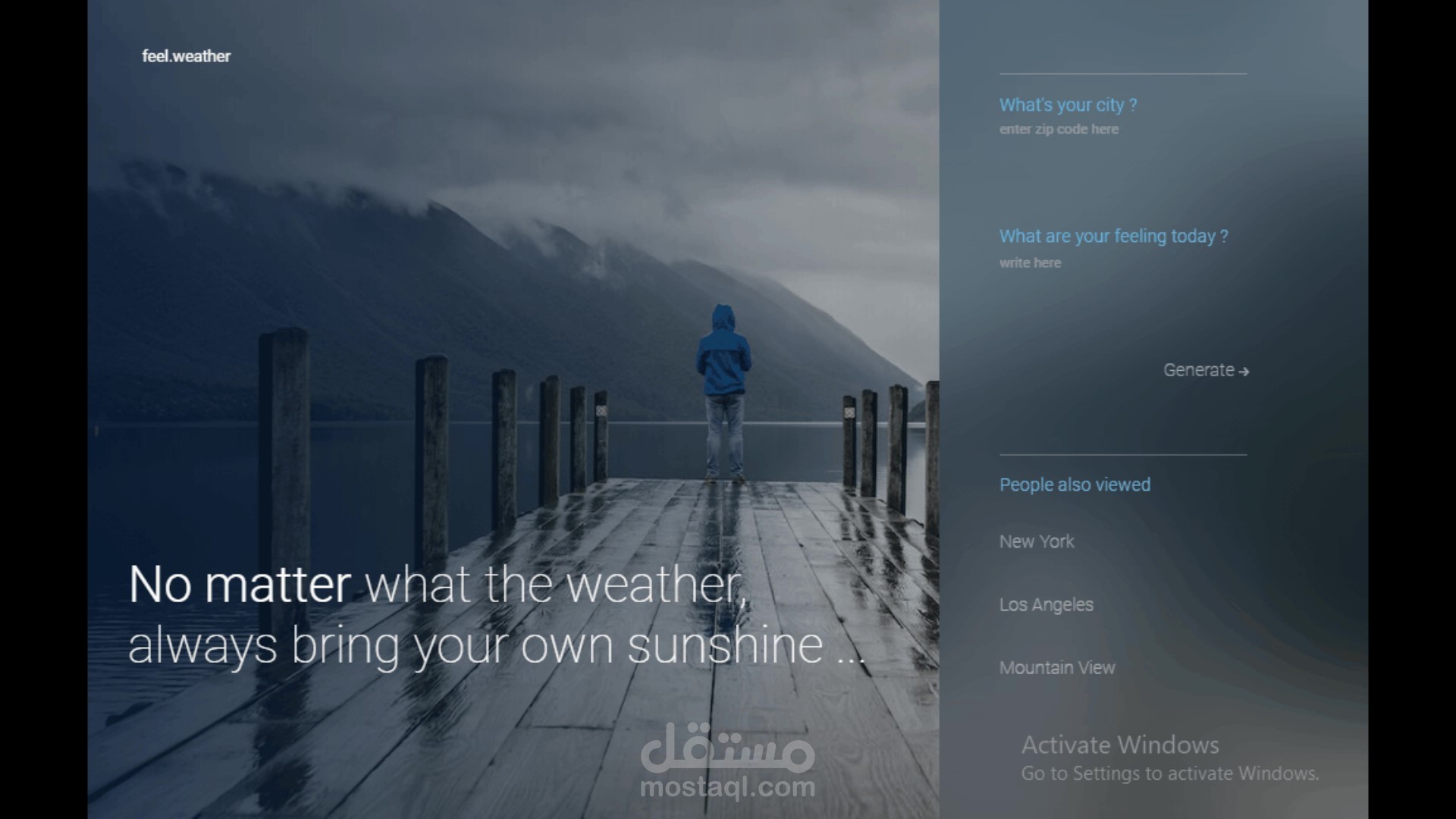 ويب ابليكش Node.js) Weather Web App( | مستقل