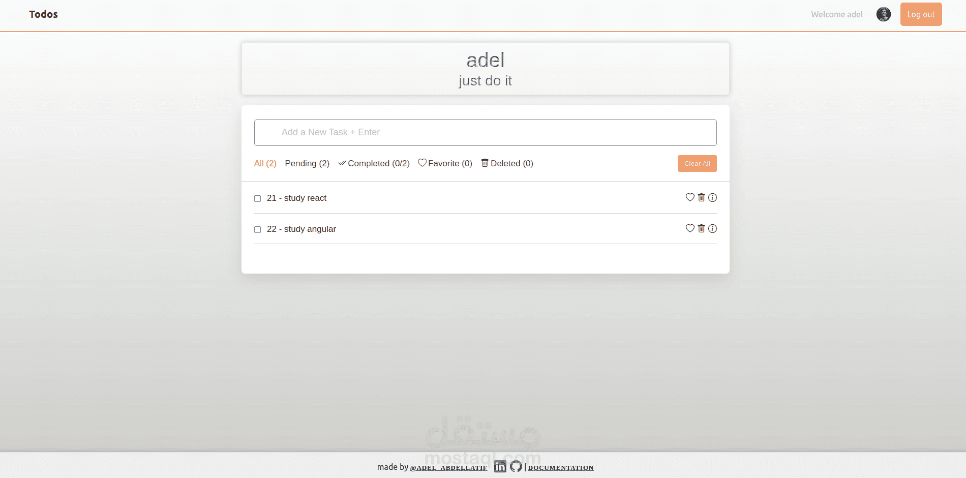 angular-todo | مستقل angular-todo | مستقل
