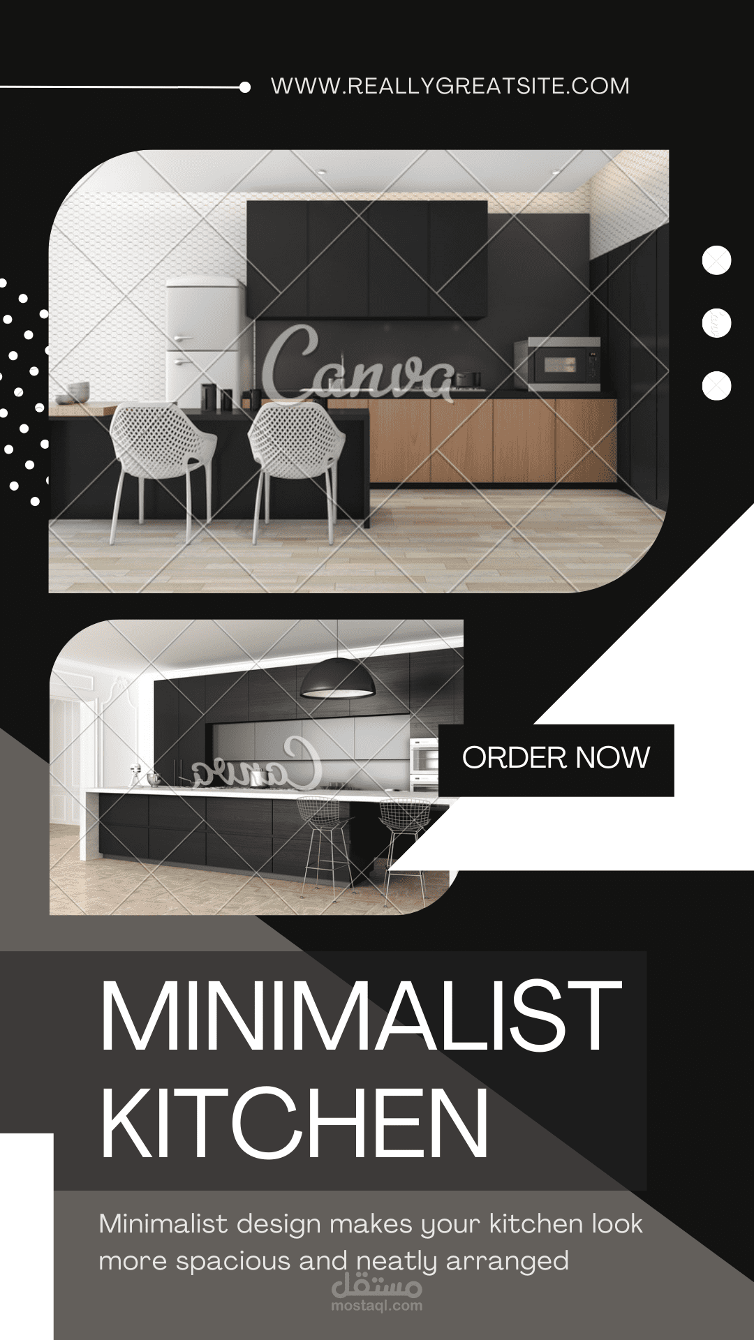 Design for a kitchen advertisement | مستقل