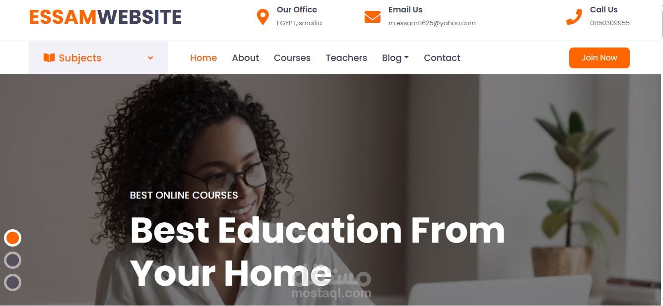online courses website | مستقل