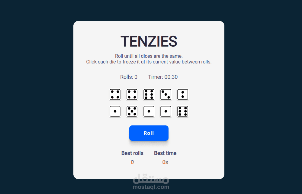 Tenzies Game | مستقل