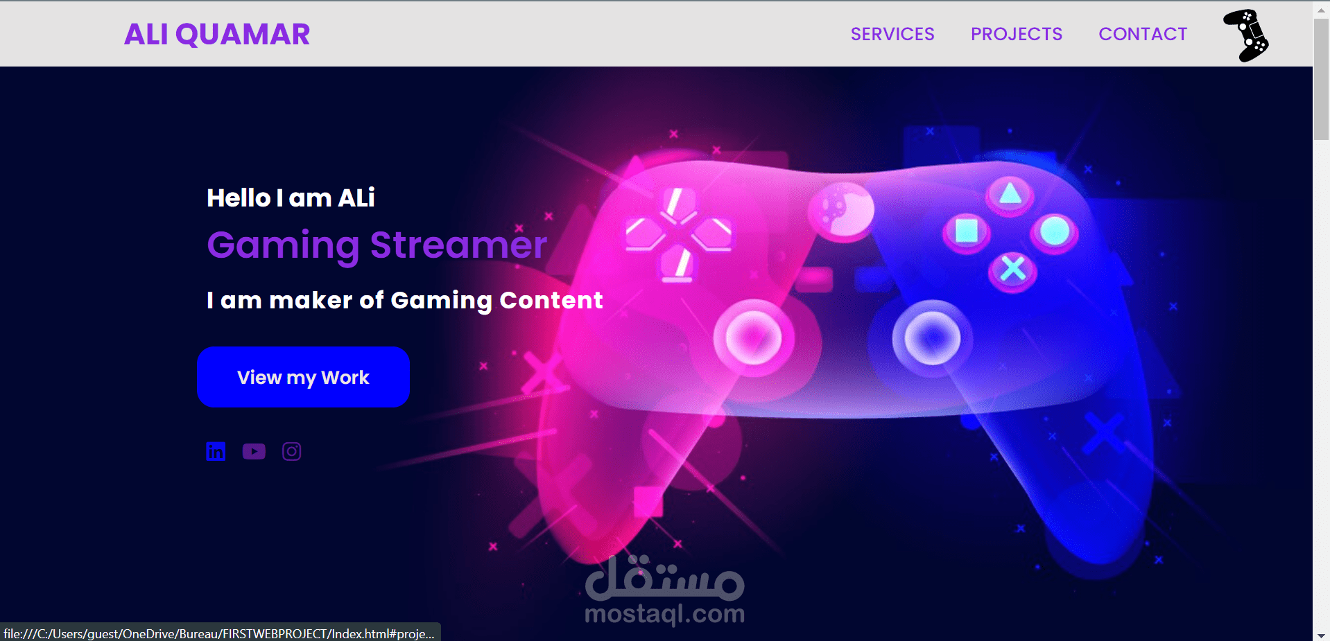 Web Site Html And Css مستقل