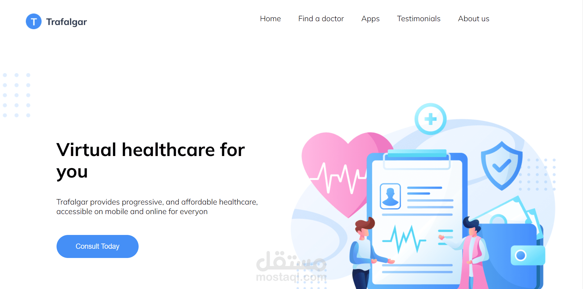 تصميم صفحة باستخدام Html Css Javascripوbootstrap مستقل