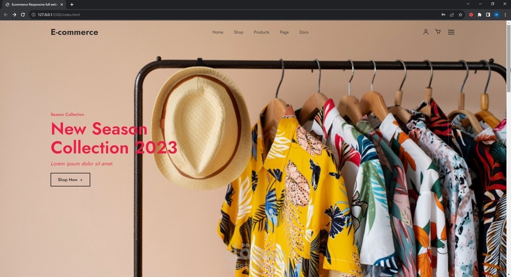 Small E-commerce Website is a web application that provides a platform ...