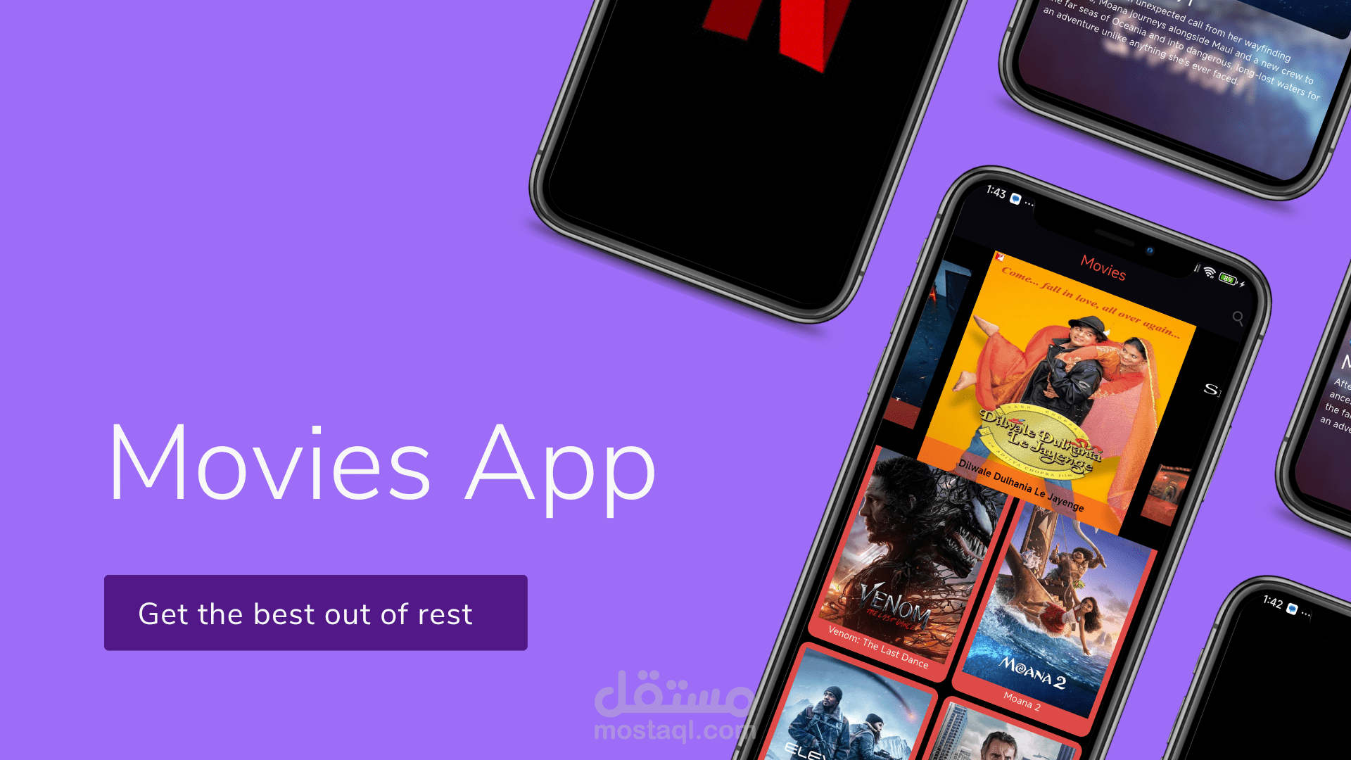 Flutter Movies app | مستقل Flutter Movies app | مستقل