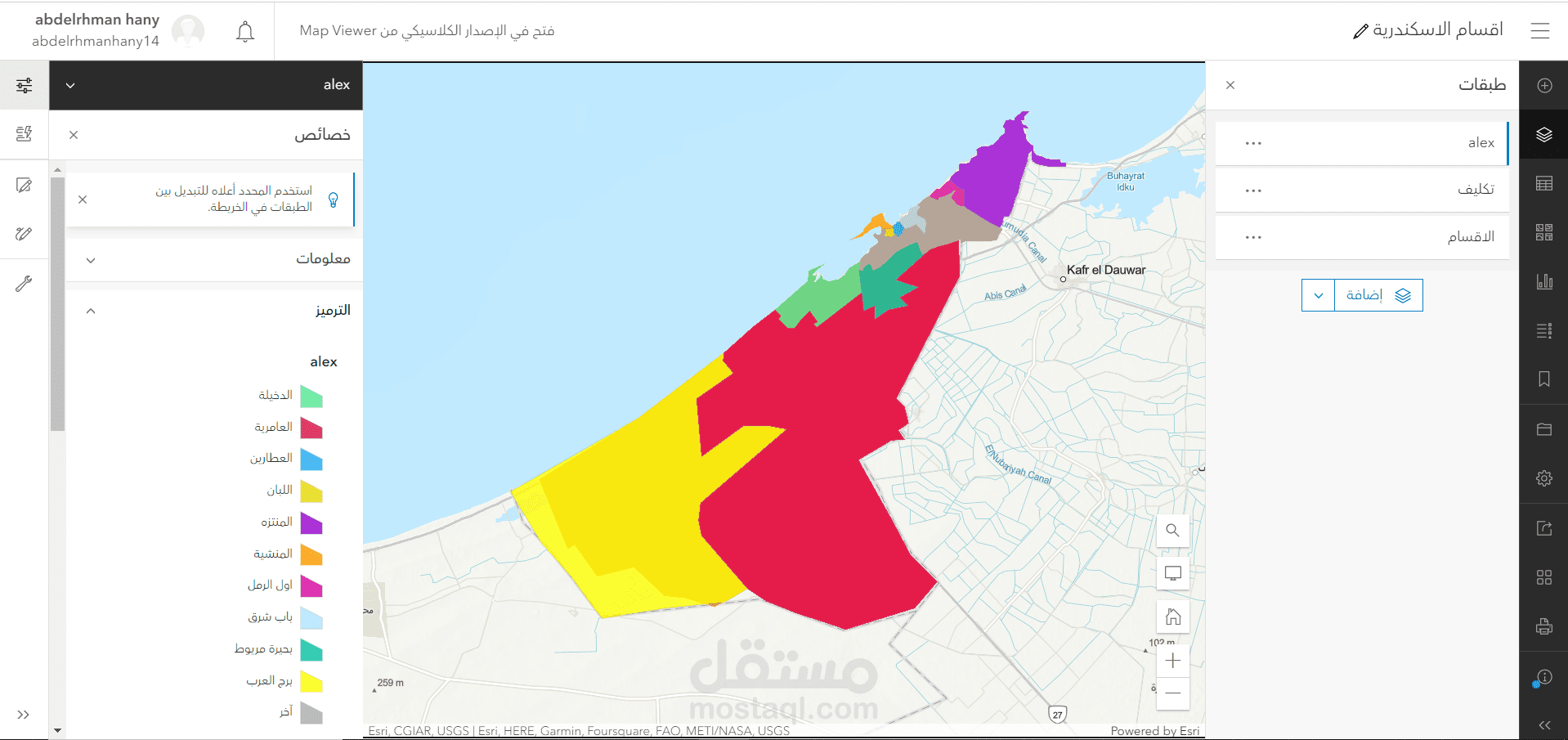 عمل علي برامج ال Gis مستقل