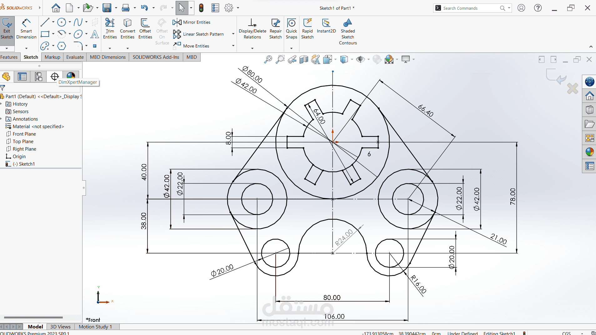 solid works 2d design | مستقل