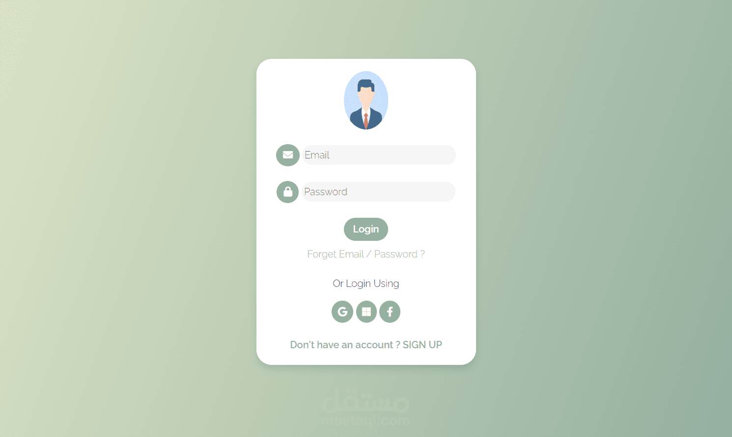 Sign-In Interface | مستقل