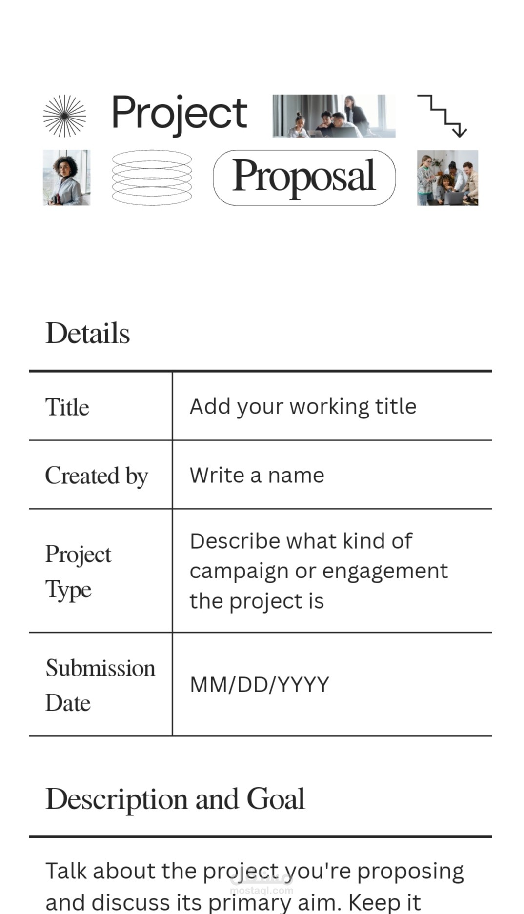 Project proposal doc | مستقل