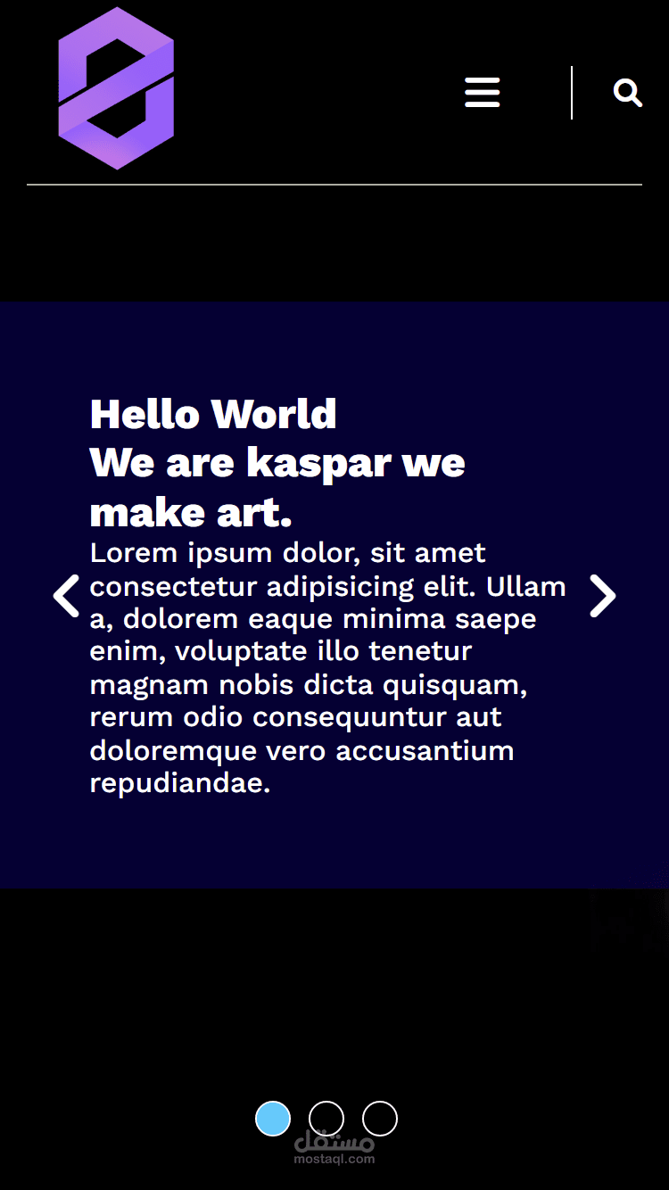 full responsive animated web page | مستقل