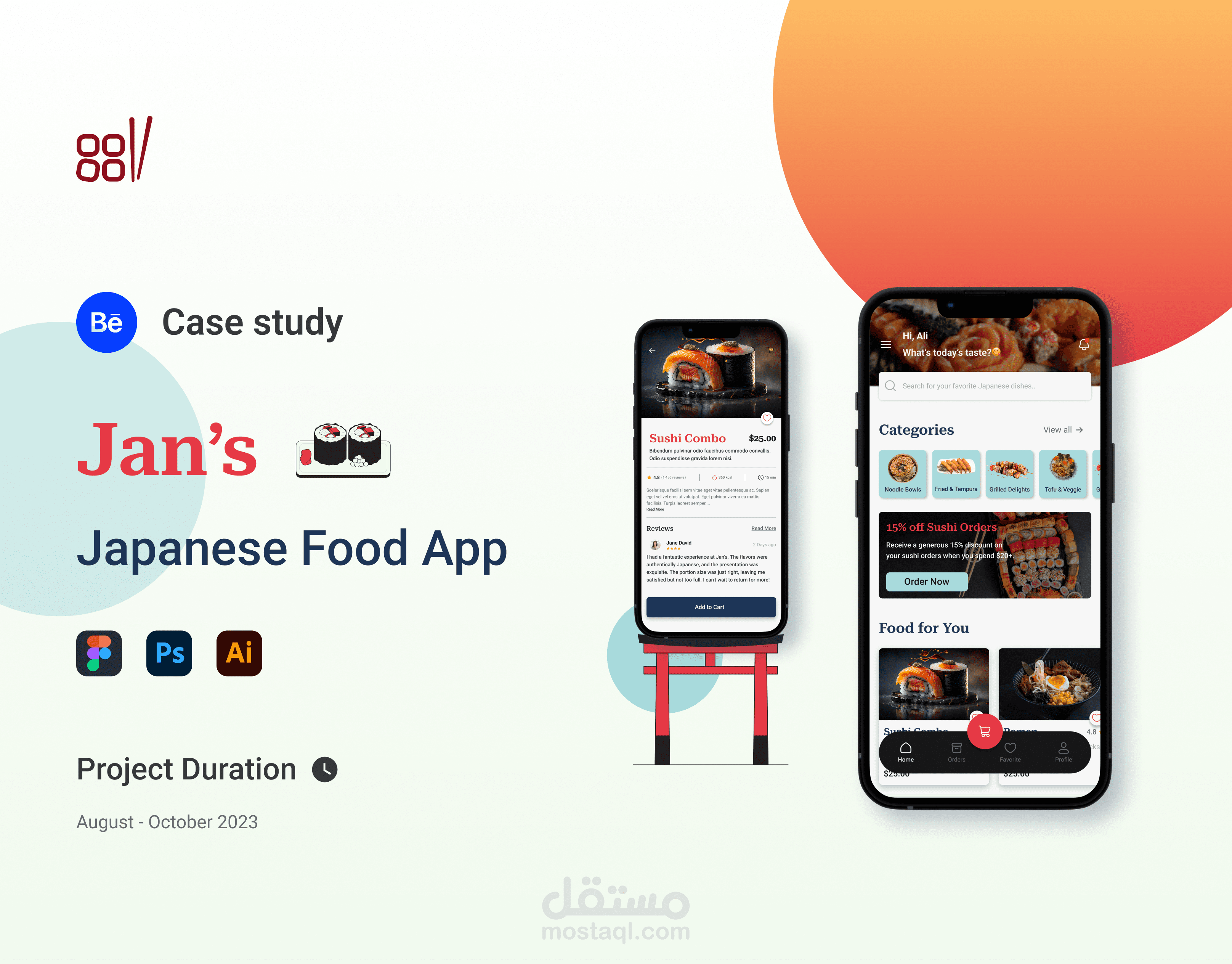 Jan's Japanese food App | مستقل