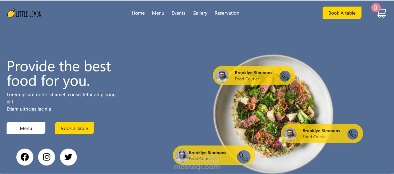 Little Lemon Website | مستقل