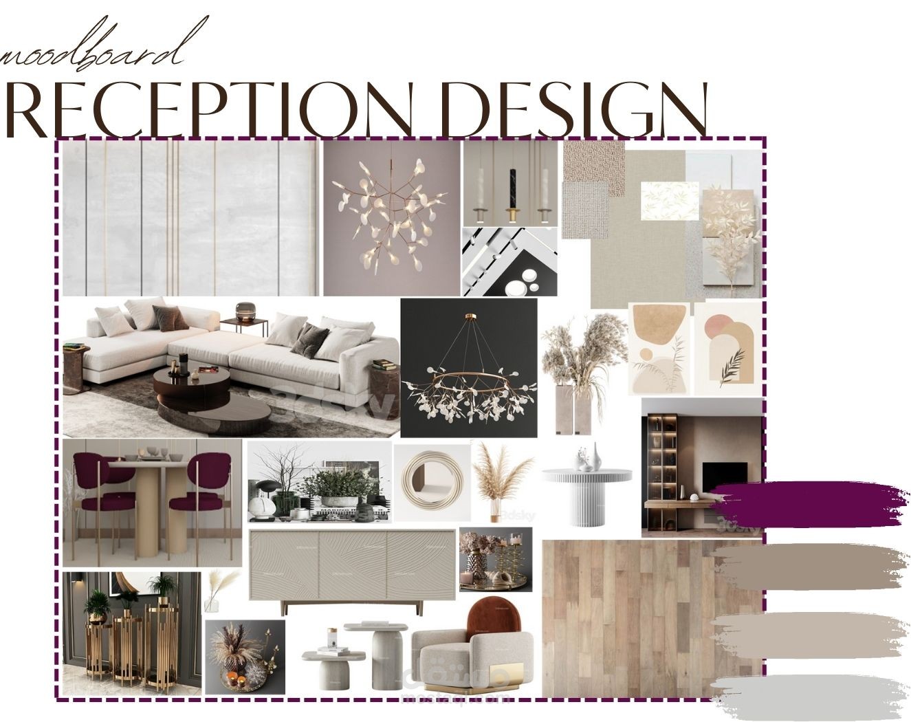 apartment reception design | مستقل