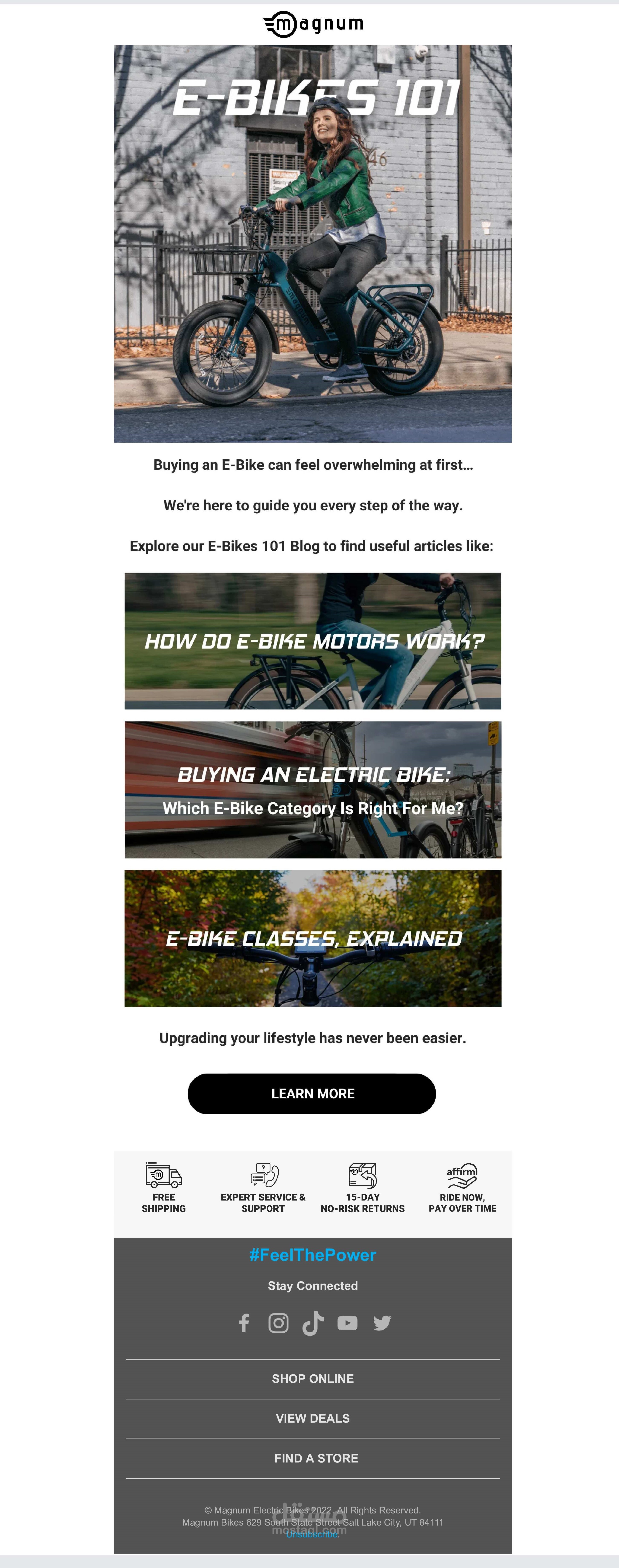 Write Email promotion E-Bikes 101 | مستقل