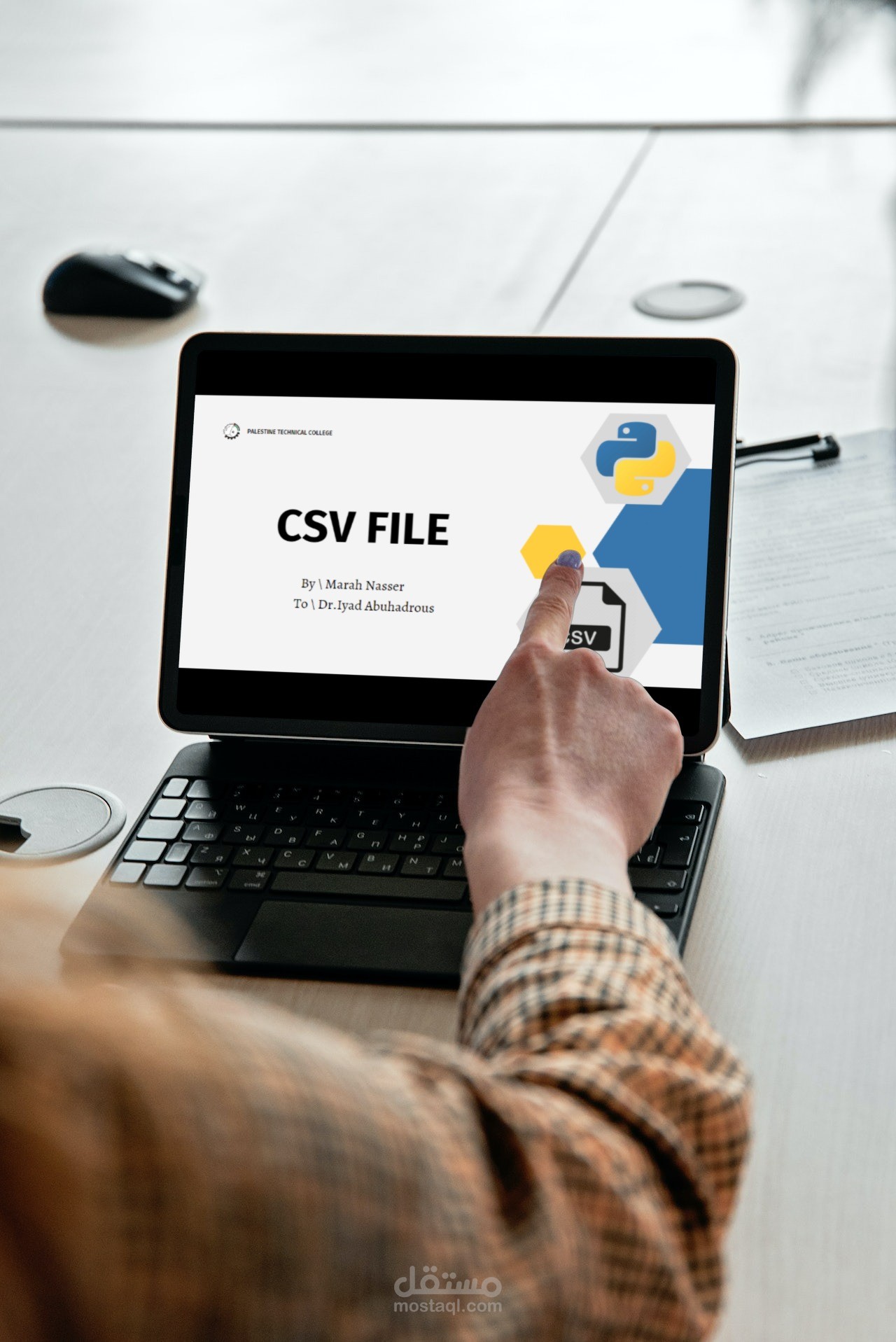 Presentation about CSV files | مستقل