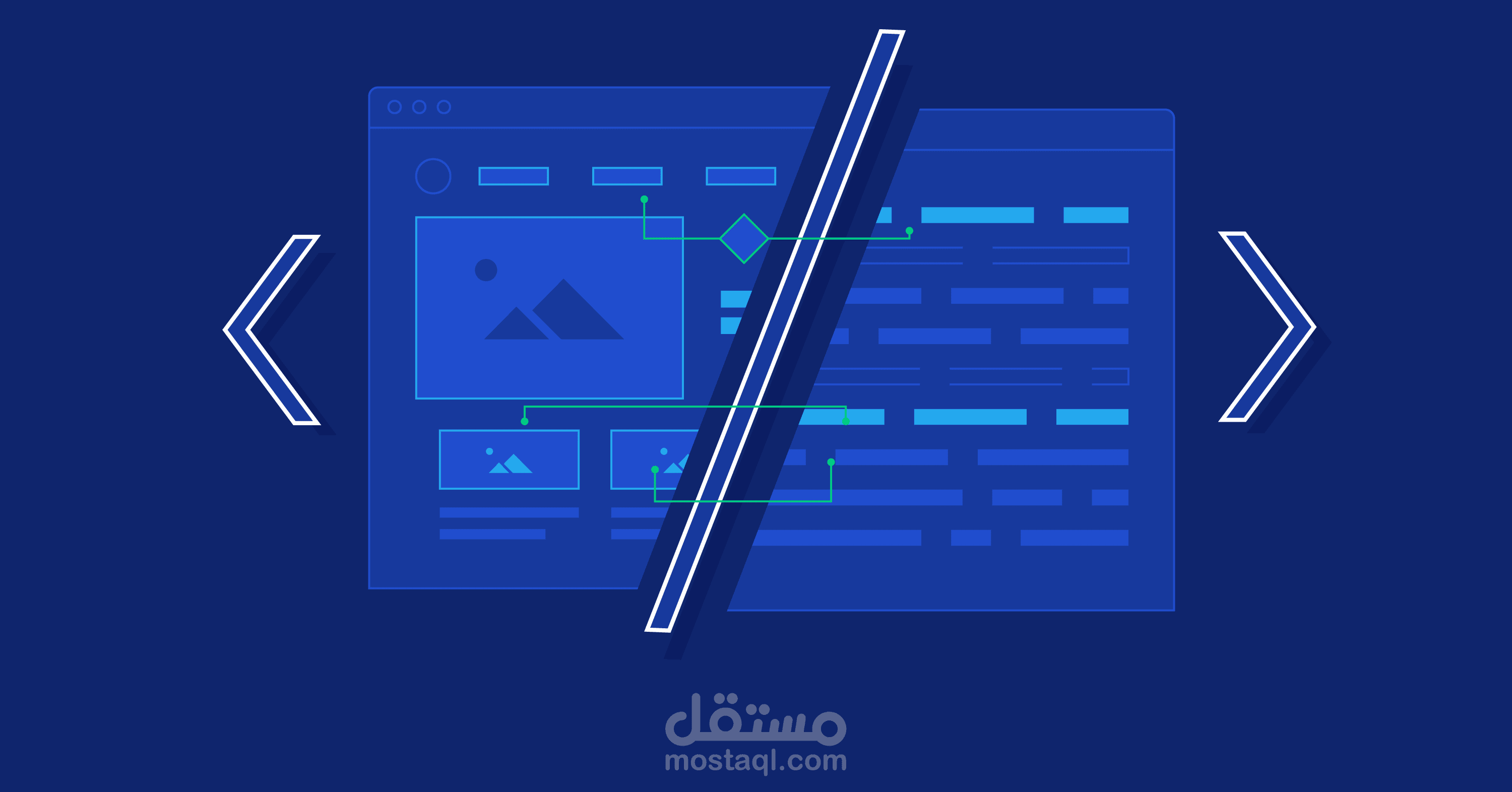 تصميم موقع ويب فرونت اند front end باستخدام CSS3 , HTML5 بلمسات عصرية ومختلفة | مستقل