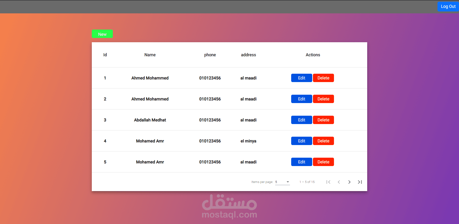 Authentication And Validation Project And Full Crud Application With Apis Made With Json Server