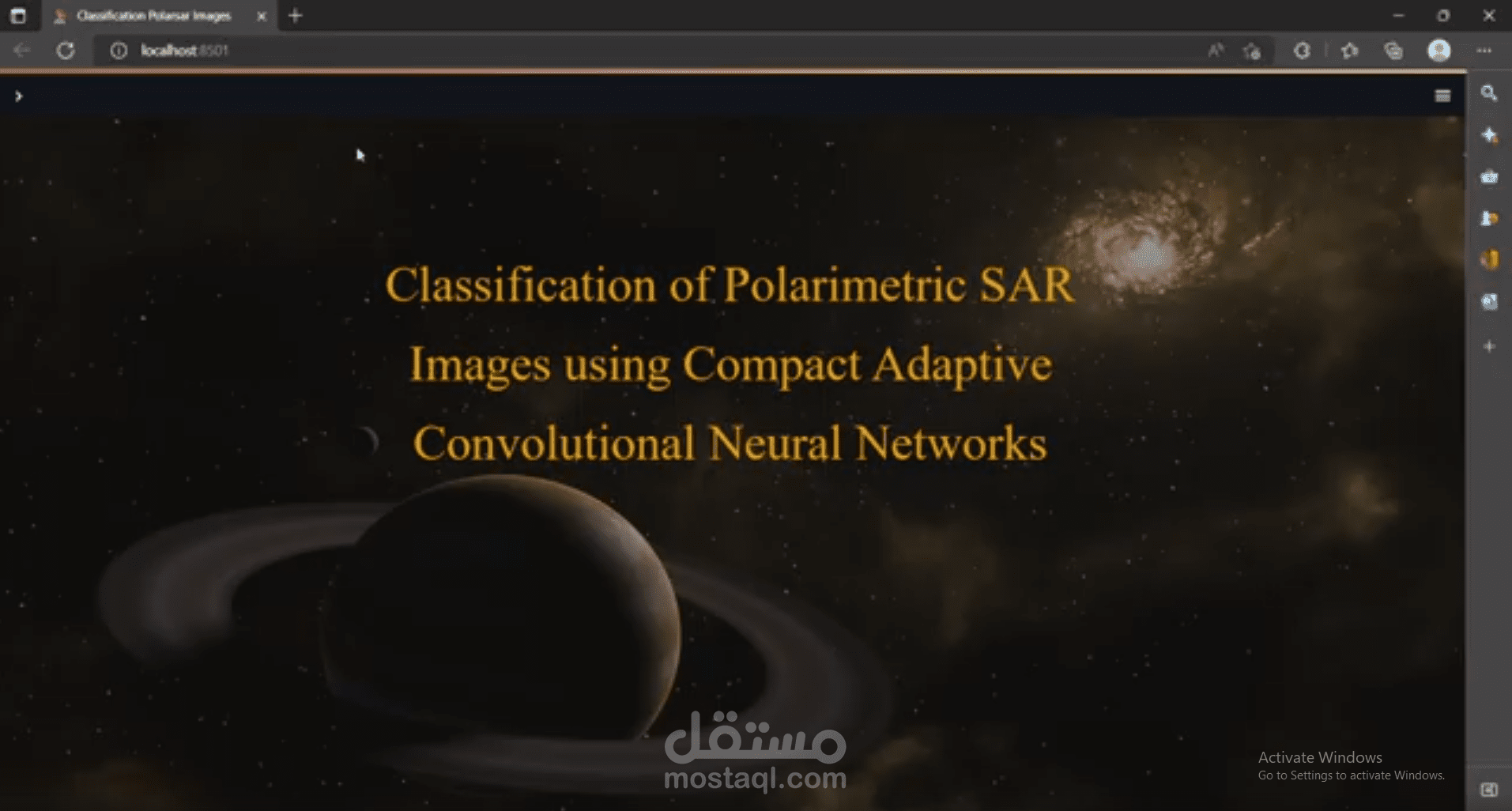 Implementation Of Classification Of Polarimetric Sar Images Using Compact Convolutional Neural