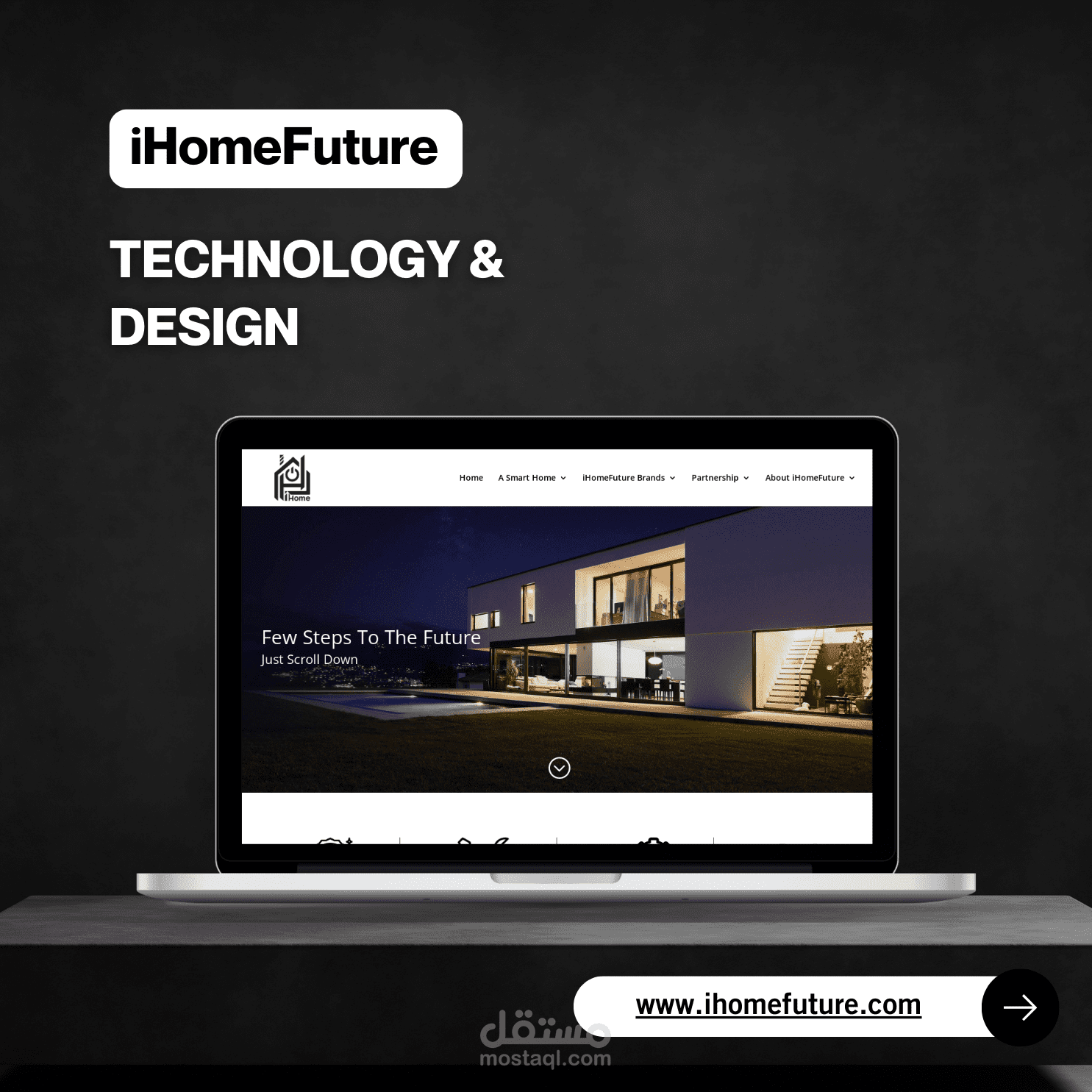 موقع تعريفي iHomeFuture | ووردبريس | SEO | مستقل
