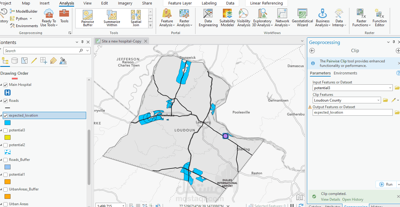 Arcgis Pro Network Analysis closest Facility 