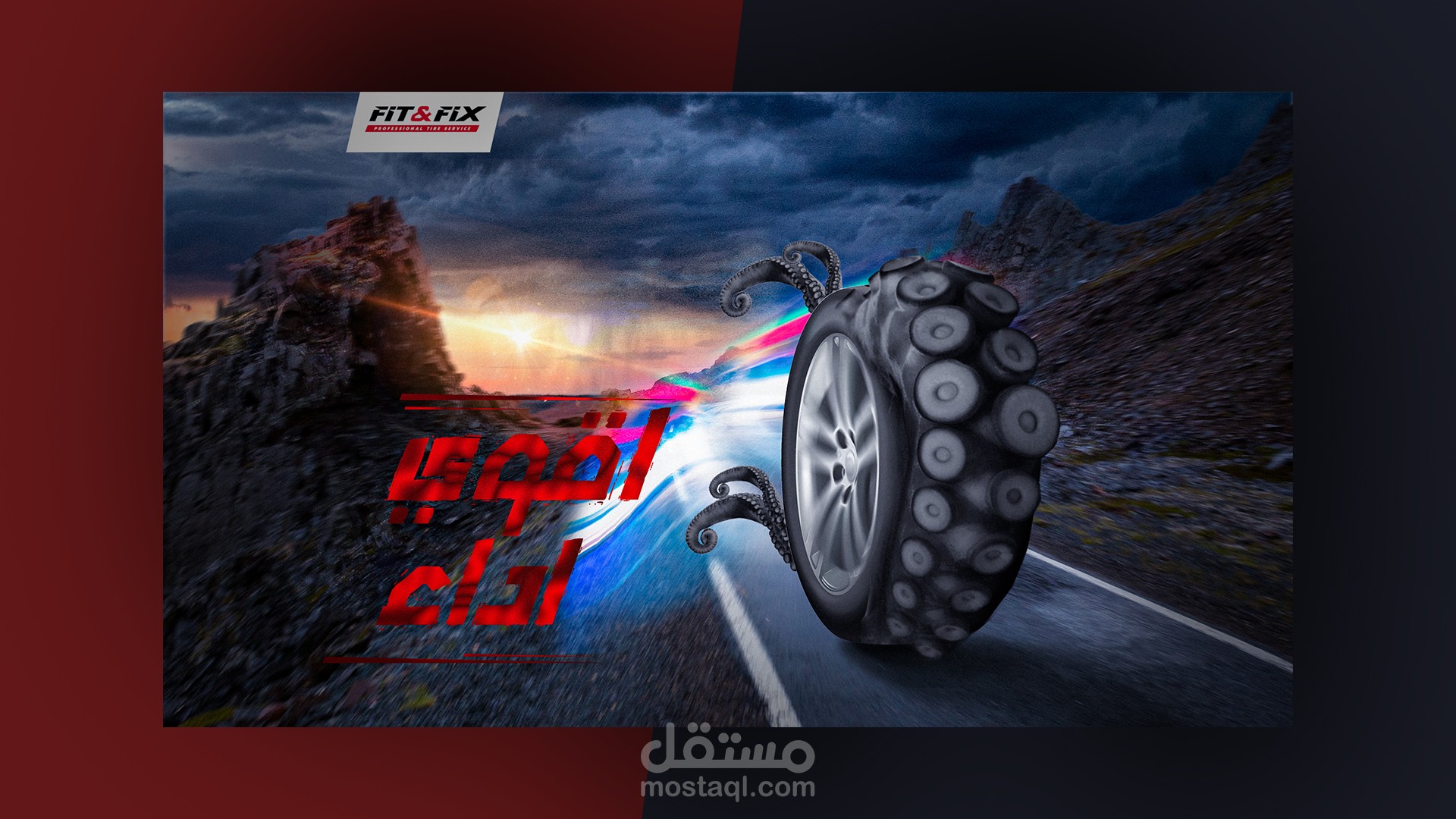 تصميم سوشيال ميديا لشركه fit and fix | مستقل