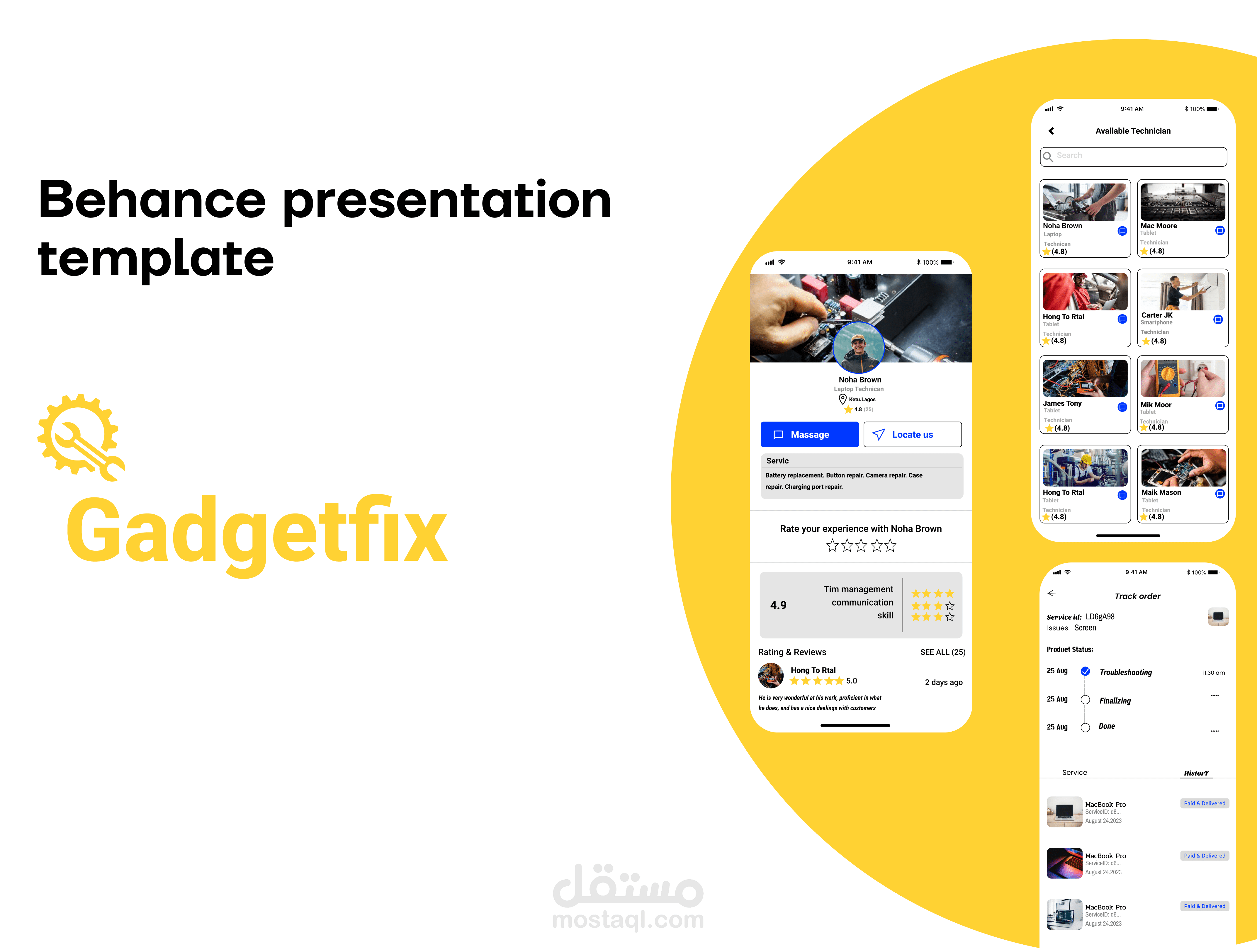 Gadgetfix Mobile Application | مستقل