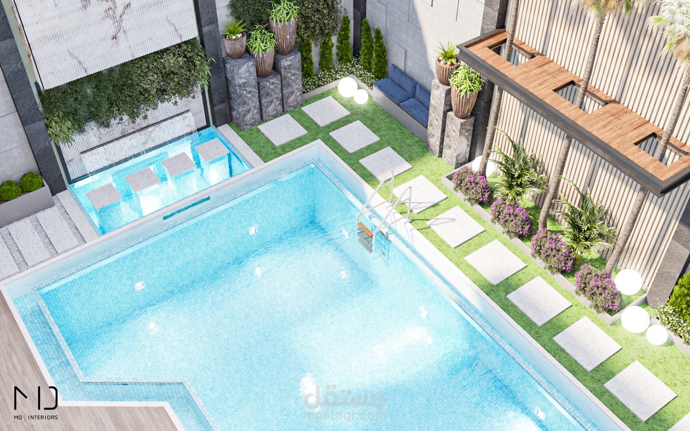 Pool Area Design | مستقل