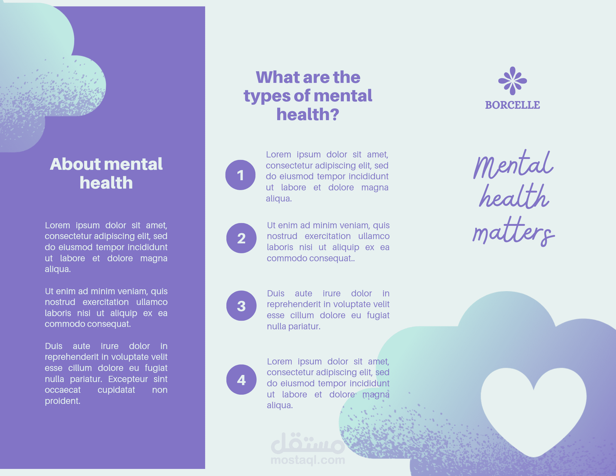 بروشور عن الصحة النفسية | مستقل