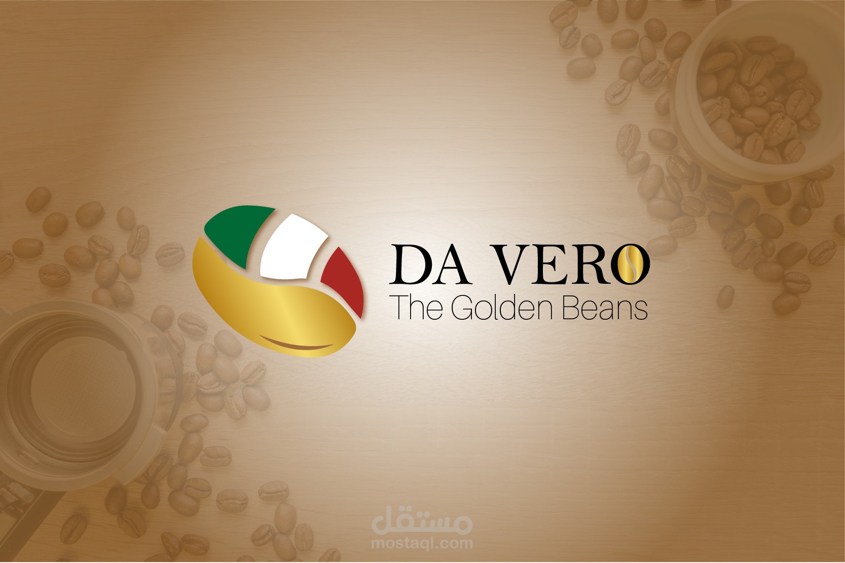 Logo and Branding for Italian coffee DA VERO | مستقل