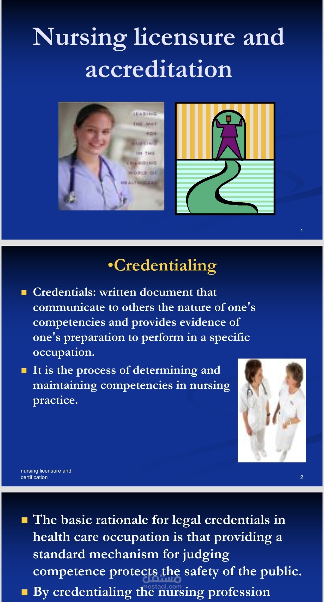 Nursing licensure | مستقل