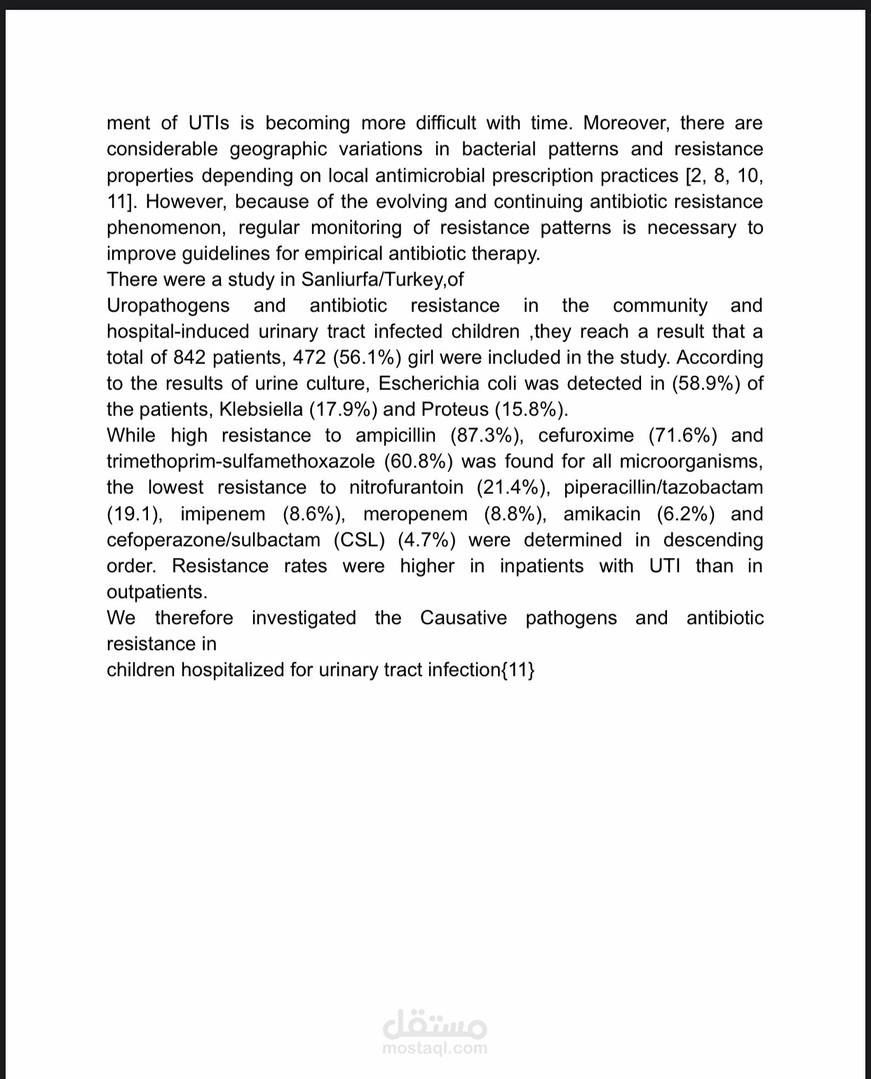Antimicrobial Susceptibility Pattern Of Aerobic Bacteria Isolated From Urine Of Hospitalized