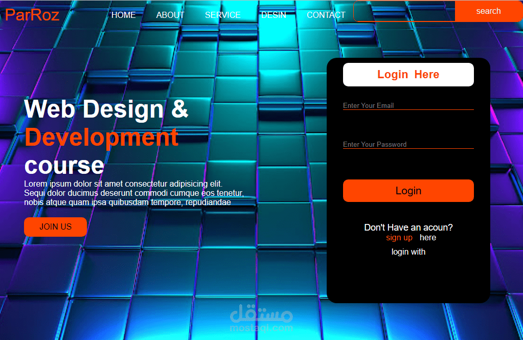 Html and css3 Responsive WebDesign | مستقل