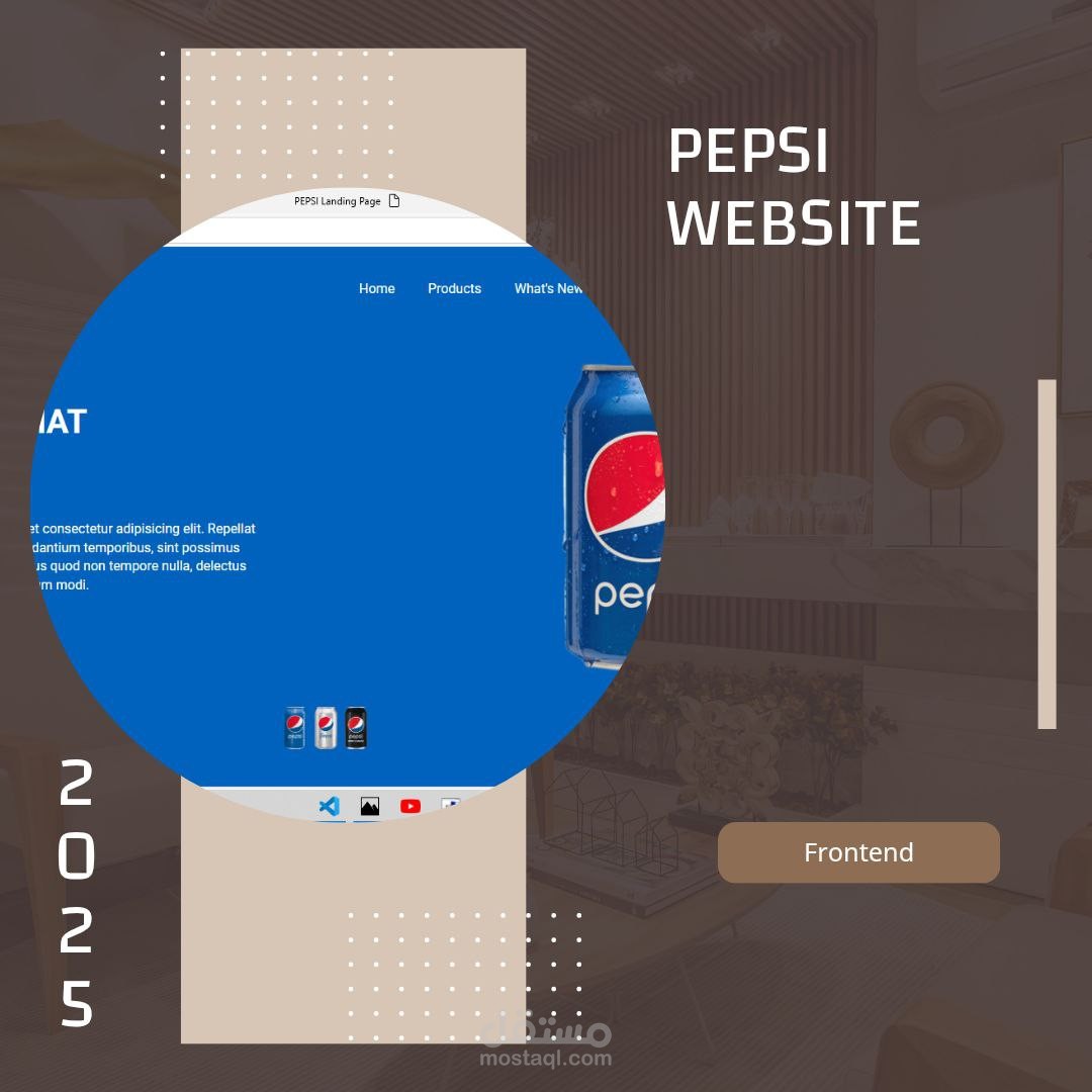 Pepsi Landing Page | مستقل