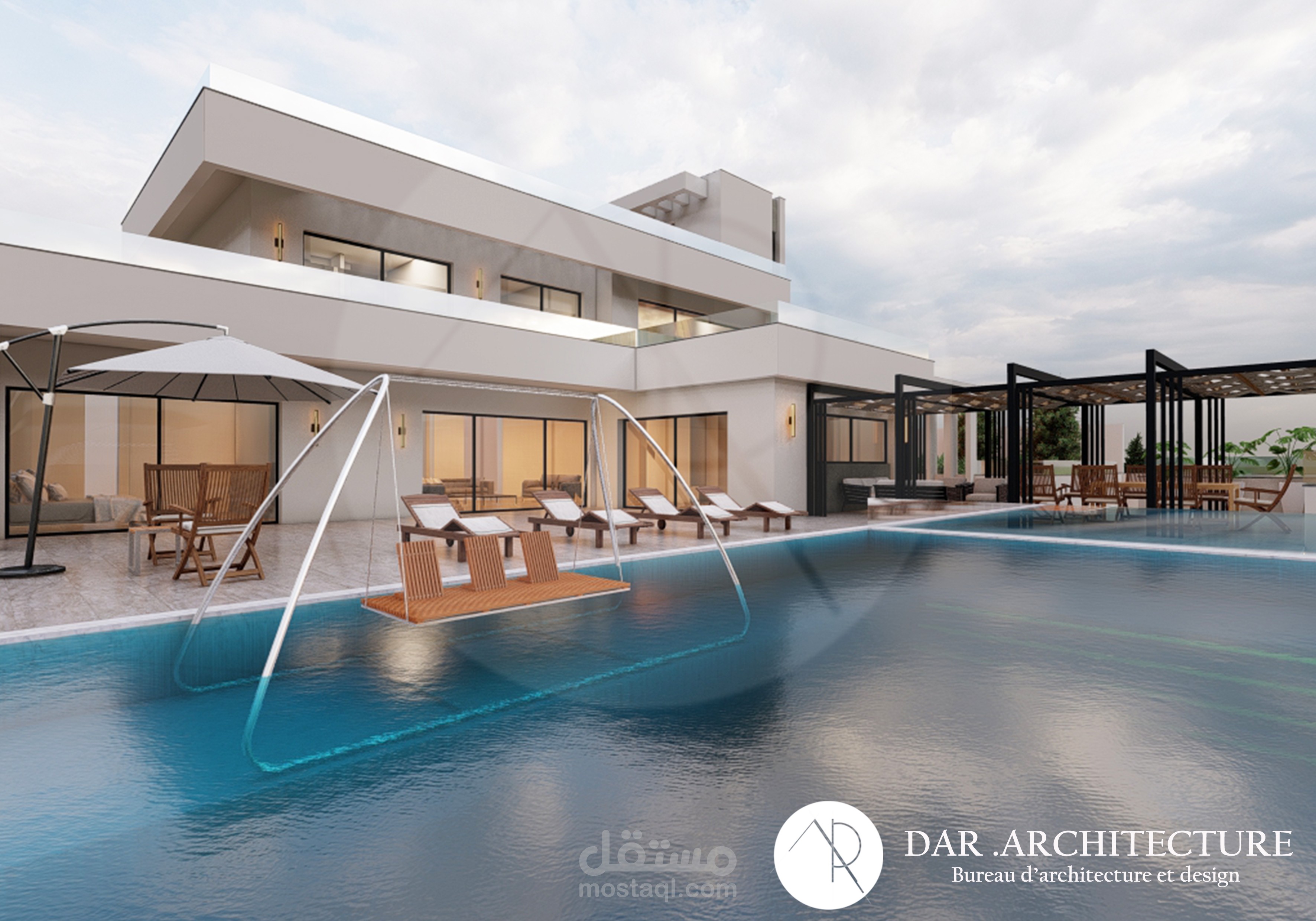 villa IM من تصميم المهندس المعماري ريان العايدي dar architecture | مستقل