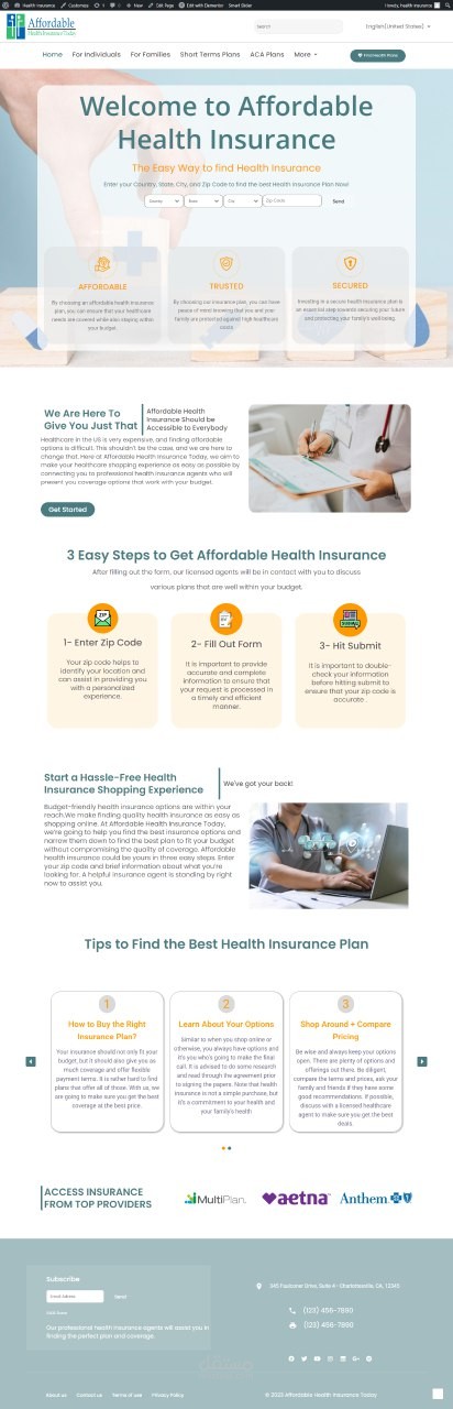 Health insurance website | مستقل